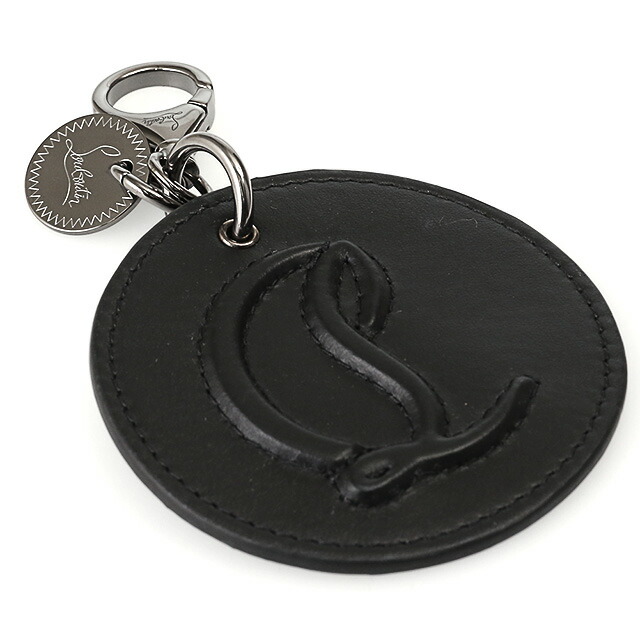 【12月SALE＆クーポン5%OFF】クリスチャンルブタン／CHRISTIAN LOUBOUTIN Cl Logo Charm Bag・CLロゴチャームバッグ キーホルダー(ブラック) 1245046 B329／BLACK[返品無料]