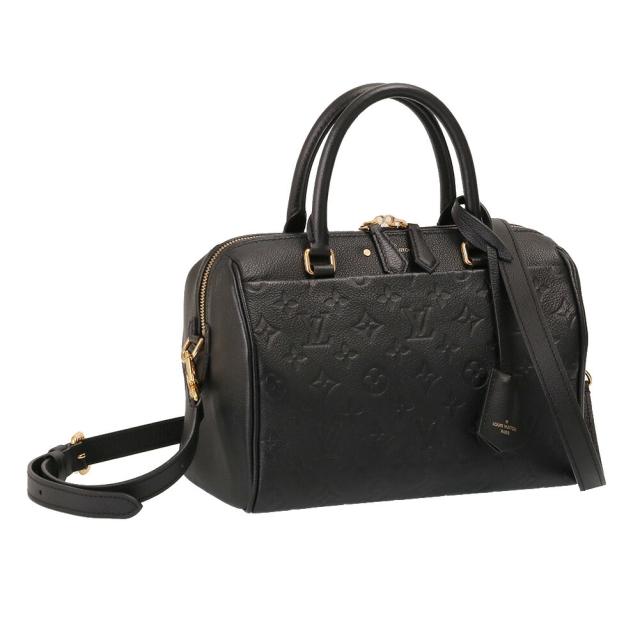 【タイムセール&クーポン5%OFF】 ルイ・ヴィトン／LOUIS VUITTON スピーディ･バンドリエール 30 モノグラムアンプラント 2WAYハンド&ショルダーバッグ(ブラック) M42401／MONOGRAM EMPREINTE BLACK／[中古][中古品-良い／B][返品無料]