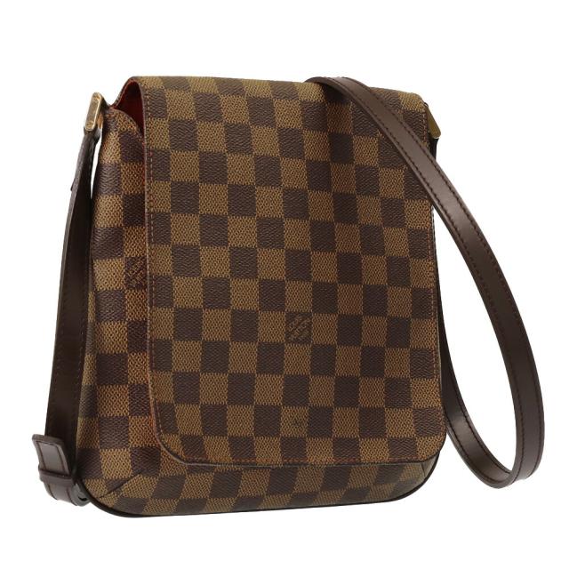 【タイムセール&クーポン5%OFF】 ルイ・ヴィトン／LOUIS VUITTON ミュゼット・サルサ ロング斜め掛けショルダーバッグ・クロスボディ(ダミエ) N51300／DAMIER／[中古][中古品-良い・可／BC][返品無料]