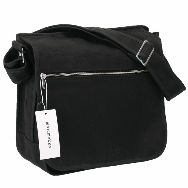 【タイムセール&クーポン5%OFF】マリメッコ／MARIMEKKO Olkalaukku Urbaani・オルカラウックアルバーニ北欧デザイン・斜め掛けショルダーバッグ(ブラック) 39874 001／BLACK[返品無料]