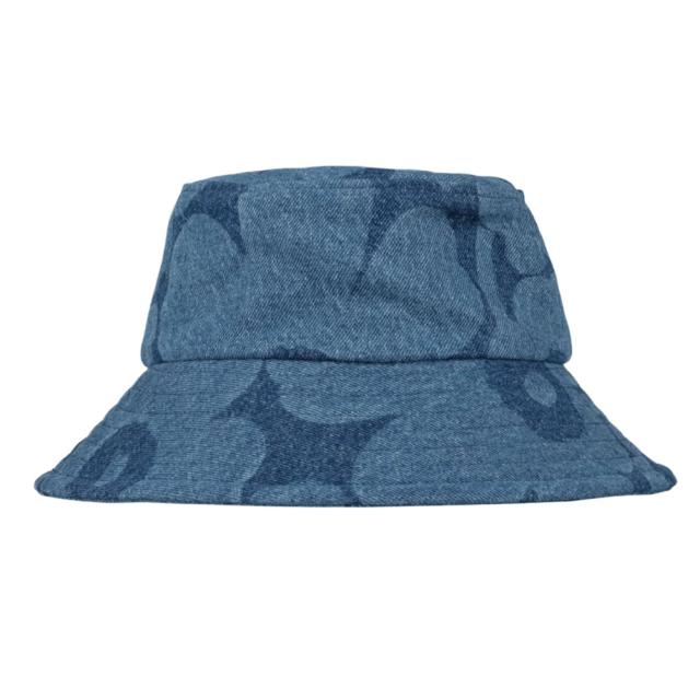 【クーポン5%OFF】マリメッコ／MARIMEKKO Paketti Unikko ハット Kioski hat・ウニッコ・北欧デザイン・バケットハット・帽子 (インディゴブルー) 94648 550／MID INDIGO