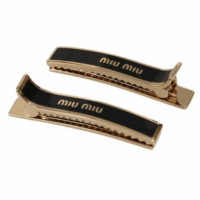 【クーポン5%OFF】ミュウミュウ／MIU MIU ヘアクリップ・ヘアアクセサリー・髪留め(ブラック) 5JF136 L+SMALTO (2F6T) NERO[返品無料]