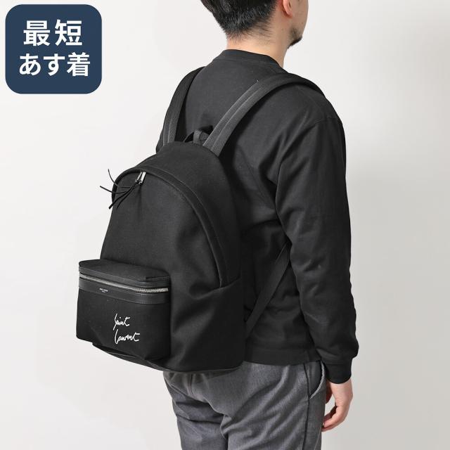【クーポン5%OFF】サンローラン・パリ／SAINT LAURENT PARIS シティ サンローラン バックパック・デイパック・リュックサック(ブラック) 534968 FAEBT 1070／NERO[返品無料]