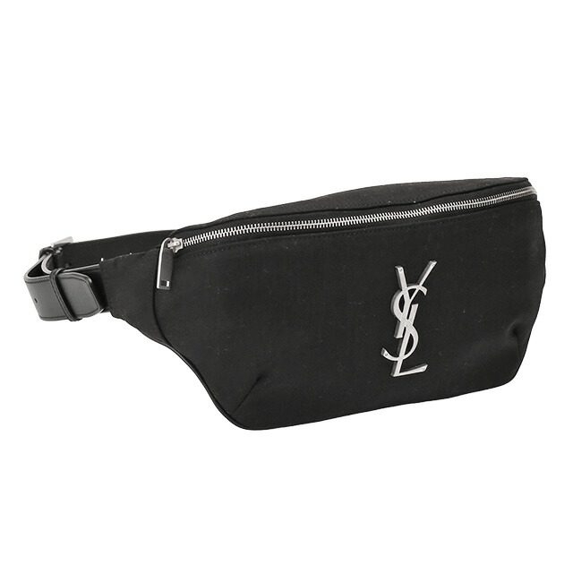 【クーポン5%OFF】サンローラン・パリ／SAINT LAURENT PARIS クラシックモノグラム ベルトバッグ(キャンバス＆レザー)ウエストバッグ・ボディバッグ・クロスボディ(ブラック) 590076 GIV6E 1000／BLACK[返品無料]