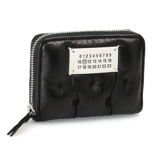 【タイムセール&クーポン5%OFF】メゾンマルジェラ／MAISON MARGIELA GLAM SLAM ・グラムスラム エンブロイダリー ホルダー ミニウォレット・カードケース・札入れ(ブラック) SA1VX0018 P6434 T8013／BLACK[返品無料]