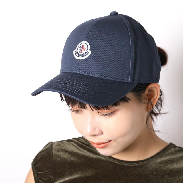 【クーポン5%OFF】モンクレール／MONCLER ベースボールキャップ  メンズ・ロゴパッチ付き・帽子(ネイビー ) K2091 3B00043 04863 778／NAVY[返品OK]