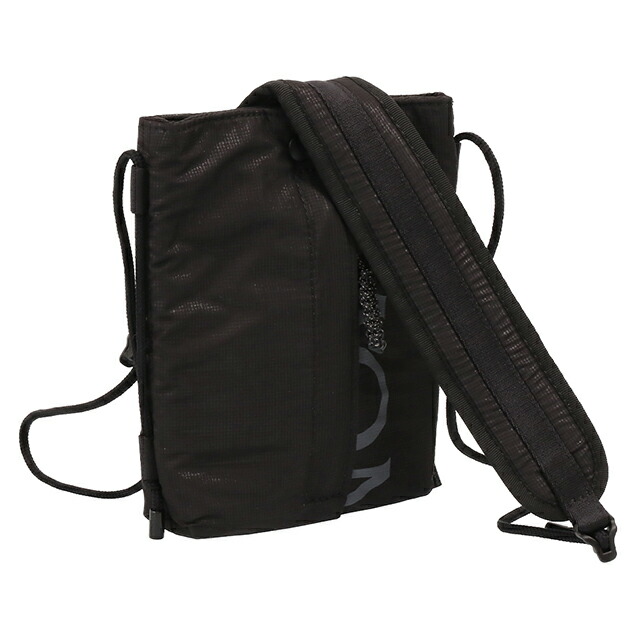 【タイムセール＆クーポン5%OFF】モンクレール／MONCLER ALCHEMY CROSS BODY BAG・アルケミー クロスボディーバッグ撥水ナイロン・ ロゴプリント斜め掛けショルダーバッグ・ボディバッグ・ウエストポーチ・ポシェット(ブラック) 5L00003 M3409 999[返品無料]