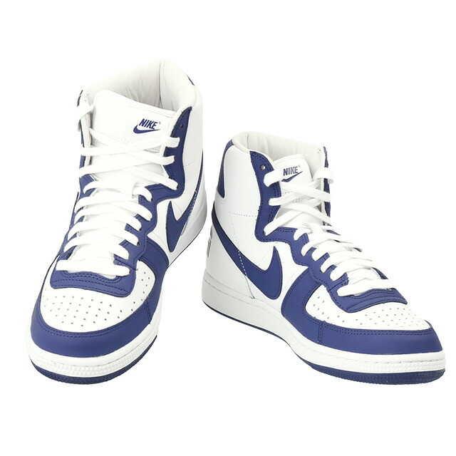 【タイムセール＆クーポン5%OFF】ナイキ×コムデギャルソン オム・プリュス／NIKE Comme des Garcons Homme PlusTERMINATOR HIGHT・ターミネーターハイ カットスニーカー メンズレザースニーカー(ネイビー)／PKK105S23 NAVY[返品無料]