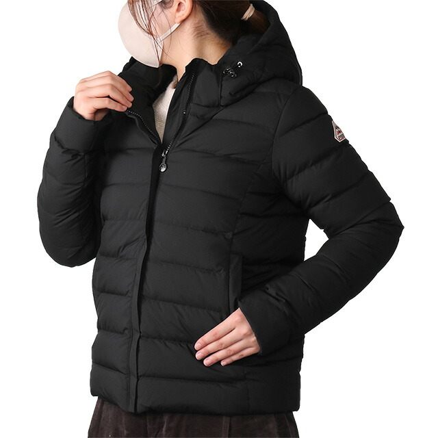 【タイムセール&クーポン5%OFF】ピレネックス／PYRENEX SPOUTNIC 2 SOFT ・スプートニック 2ソフトマットナイロン・フード付きレディースダウンジャケット(ブラック) HWS005／BLACK[返品無料]