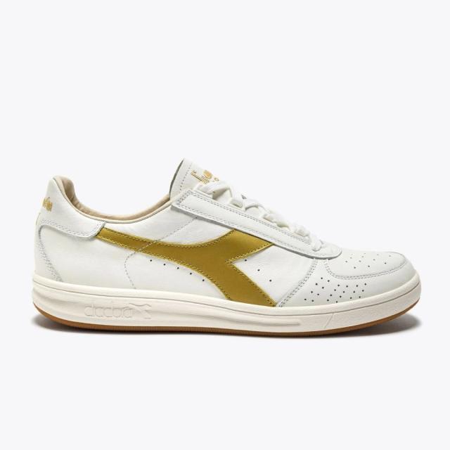 Diadora (ディアドラ) B.ELITE '84 ホワイト ゴールド ユニセックス スニーカー HERITAGEコレクション