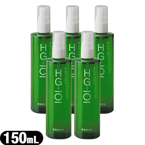 「あす着」「医薬部外品」フローラ(Flora) 植物性の薬用育毛剤 HG-101 (150mL) ×5本セット - 植物由来の有効成分が頭皮環境を整え育毛をサポートします。