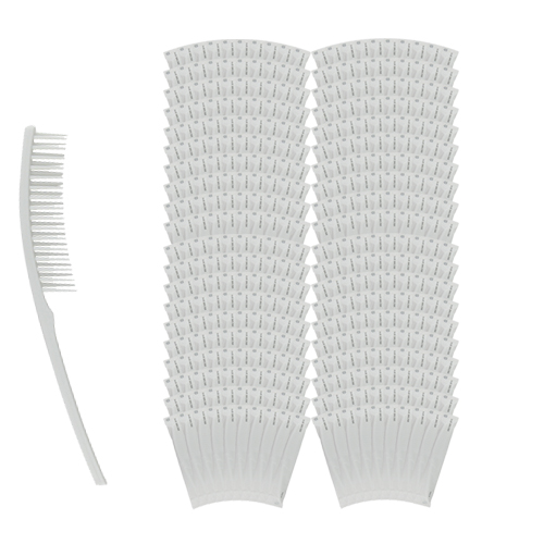 (ホテルアメニティ)(使い捨てヘアブラシ)(個包装タイプ)業務用 ストレートスリムスケルトンブラシ (STRAIGHT SLIM BRUSH) x400個セット (送料無料)(DT)