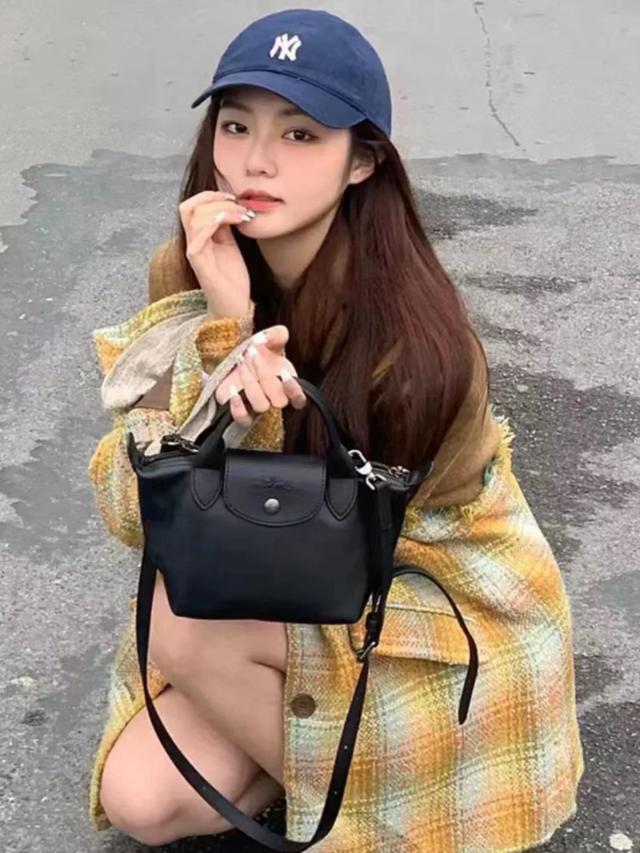 並行輸入品 Longchamp ロンシャン ル プリアージュ キュイールトップハンドルバッグ ショルターバッグ L1500757