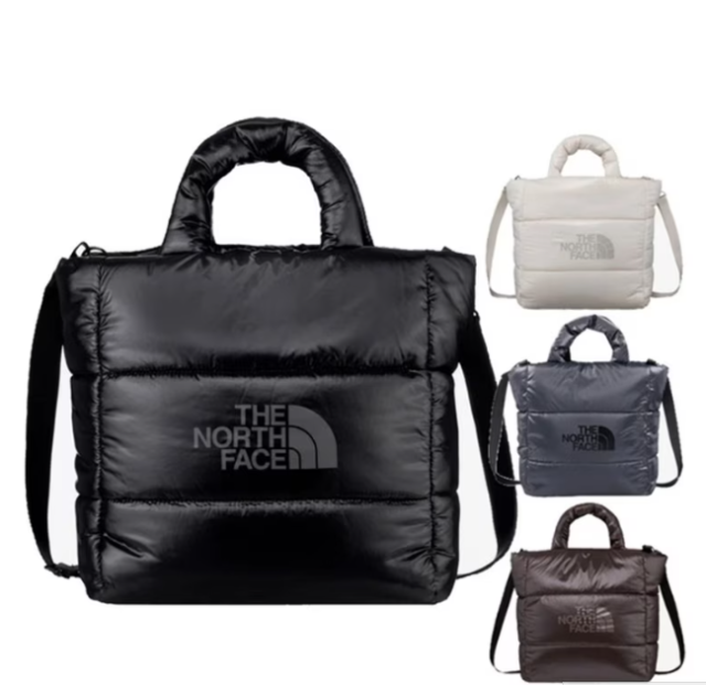 THE NORTH FACE PLUMPY TOTE BAG MINIトートバッグ サブバッグ ファー コットン ミニトートバッグ ブラック アイ ボリー 収納 NN2PQ59 /NN2PQ60