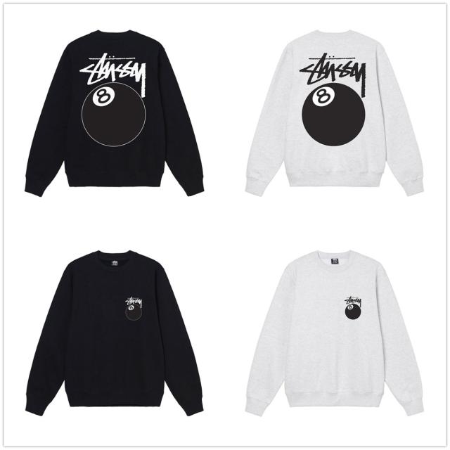 STUSSY ステューシー 8 BALL CREW　1914749  ステューシートレーナー 裏起毛 スウェット  [並行輸入品]