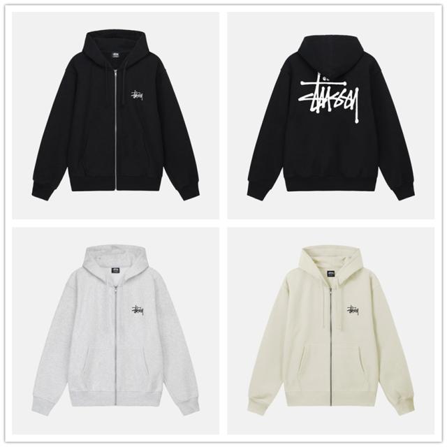 STUSSY ステューシー BASIC ZIP HOOD 1974259 [full zip hooded sweat] パーカー フード フーディ トップス Zip up Hoody Parker ジップパーカー [並行輸入品]