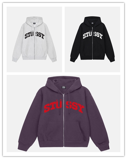 STUSSY ステューシー STUSSY BLOCK SPORT ZIP HOOD  パーカー フード フーディ トップス   ジップパーカー 1974910  [並行輸入品]