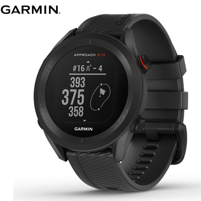 ガーミン GARMIN スマートウォッチ Approach S12 Black アプローチ S12 ブラック ゴルフ GPS ウェアラブル 腕時計 メンズ レディース 010-02472-20