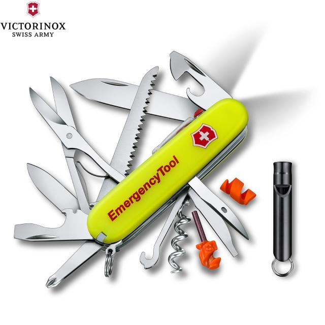 ビクトリノックス VICTORINOX エマージェンシーツール ハントマンライト 防災 ナイフ アウトドア ホイッスル 防災グッズ 防災用品 LEDライト 1.7915.808-X1