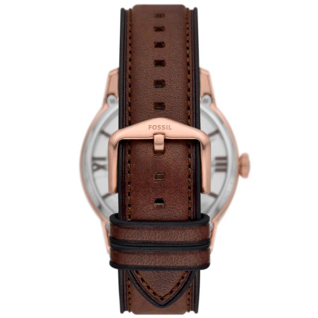フォッシル FOSSIL 腕時計 メンズ 自動巻き TOWNSMAN オートマティック ブラウン レザーウォッチ ME3259