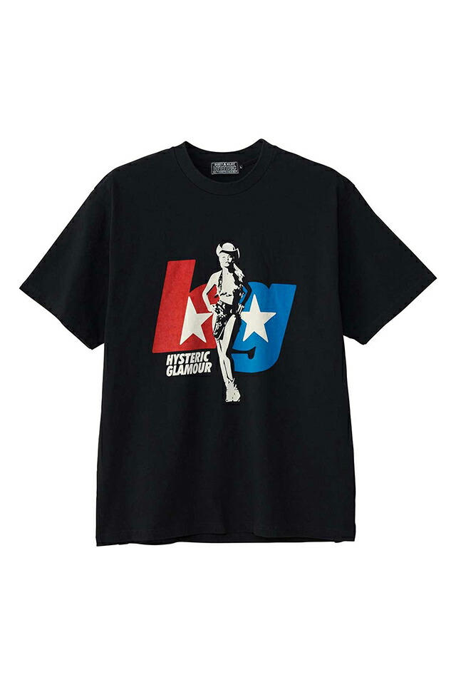 HYSTERIC GLAMOUR ヒステリックグラマー 02253CT03 WICKED WAY Tシャツ BLACK 正規通販 メンズ