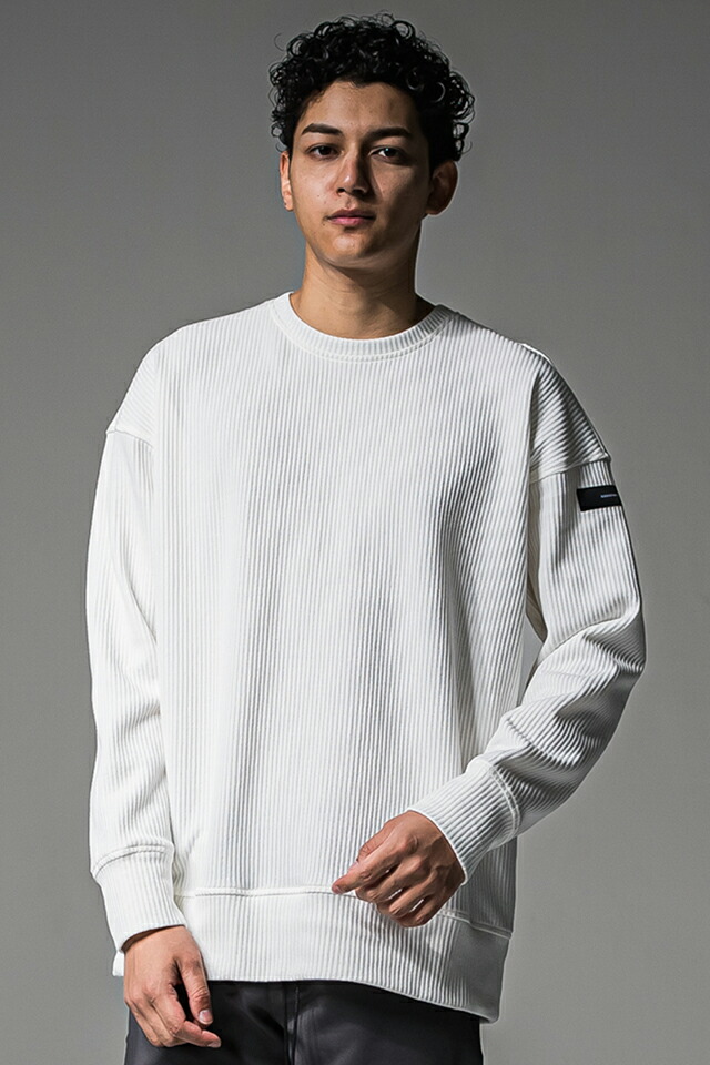 RESOUND CLOTHING リサウンドクロージング RC37-C-002 rail l loose trainer ルーズトレーナー WHITE 正規通販 メンズ