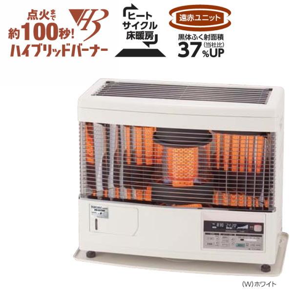 CHOFU UFH-6412URFE （W） UFH-6411URFD後継機種 長府 「SUNPOT」ブランド カベック ＦＦ式 床暖房内蔵 石油暖房機 ホワイト