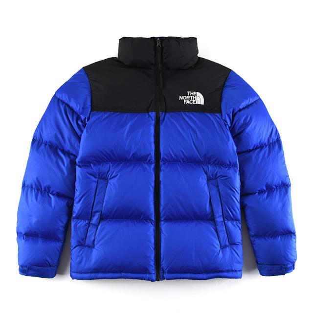 1996 RETRO NUPTSE JACKET レトロ ヌプシ ジャケットダウン アウター ロゴ プリント メンズ ブルーXブラック プレゼント ギフト 通勤 通学 送料無料