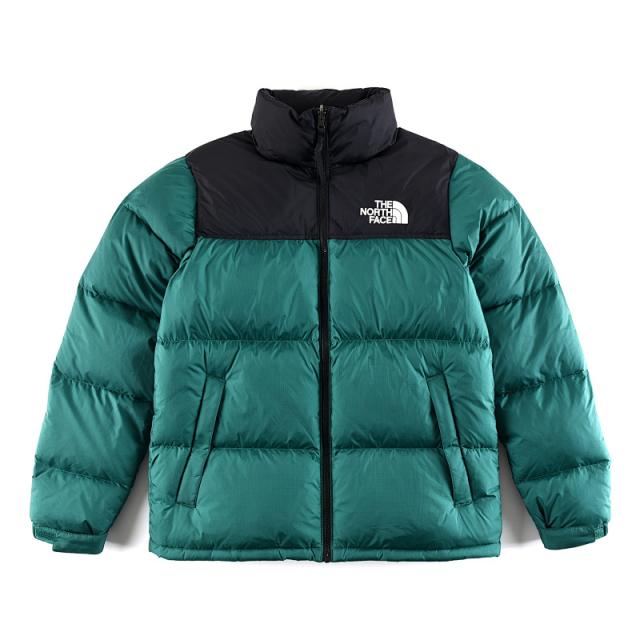 1996 RETRO NUPTSE JACKET レトロ ヌプシ ジャケットダウン アウター ロゴ プリント メンズ グリーンXブラック プレゼント ギフト 通勤 通学 送料無料