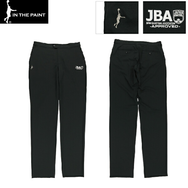 【2024リニューアル】IN THE PAINT インザペイント ベルトレス レフリーパンツ ブラック XXS〜4XL (ITPRF003P) バスケ バスケットボール レフリー レフェリー 審判 パンツ ズボン ゴム