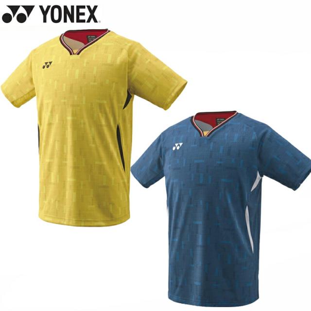 【送料無料/即日発送】YONEX ヨネックス メンズゲームシャツ フィットスタイル (10700) バドミントン Tシャツ 半袖 ユニフォーム ヨネックスバドミントンゲームシャツ ヨネックスユニホーム 男性 2025年日本代表モデル