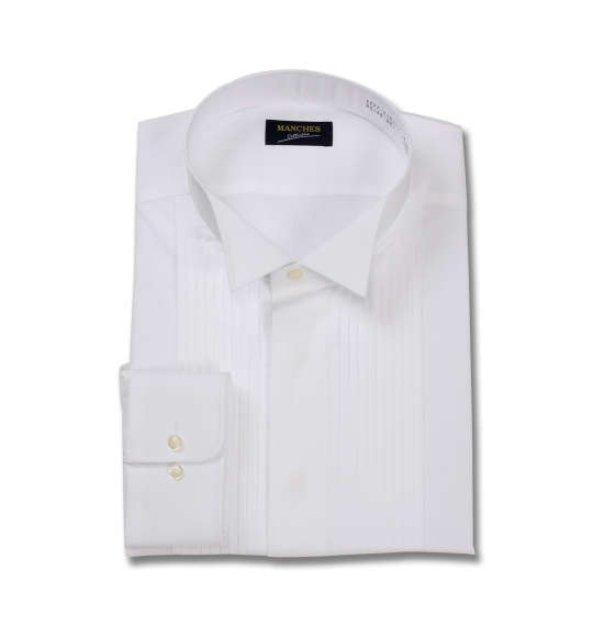 【大きいサイズ】【メンズ】 マンチェス コレクション ウイングカラー長袖シャツ ホワイト 1177-8350-1 [3L･4L･5L･6L･7L･8L･9L]