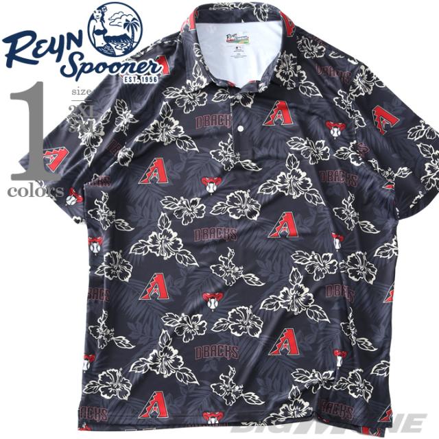 大きいサイズ メンズ REYN SPOONER レインスプーナー 半袖 ポロシャツ ARIZONA DIAMONDBACKS USA直輸入 b528535221