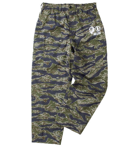 大きいサイズ メンズ NESTA BRAND 420Tマイクロタフタ 裏メッシュ カーゴ パンツ タイガーカモ 1274-4355-1 3L 4L 5L 6L 8L