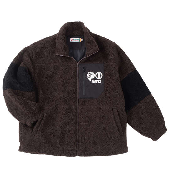 大きいサイズ メンズ NESTA BRAND シープボア ジャケット ブラウン 1273-4345-1 3L 4L 5L 6L 8L