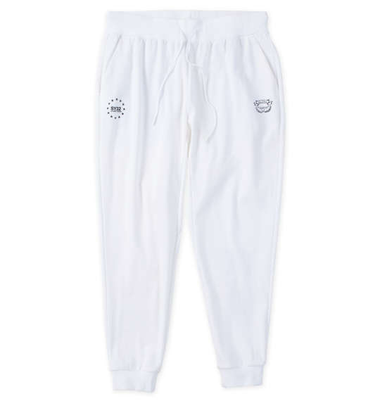 大きいサイズ メンズ SY32 by SWEET YEARS マルチロゴ スウェット パンツ ホワイト 1274-4330-1 3L 4L 5L 6L
