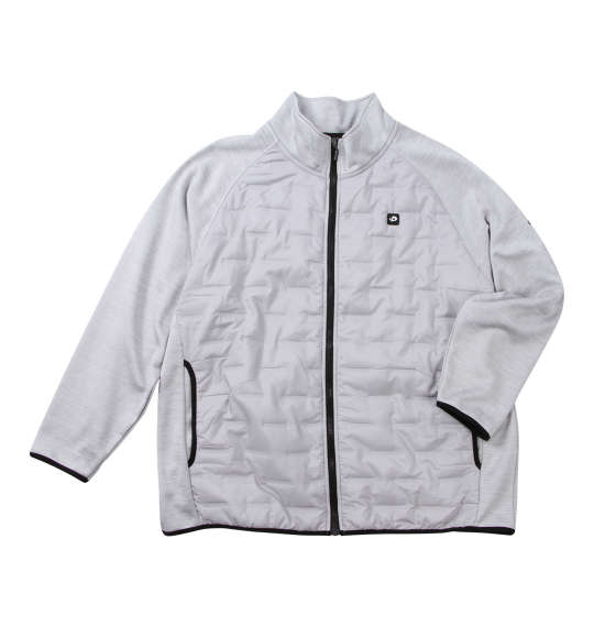 大きいサイズ メンズ Phiten ボンディング フリース × タフタキルト ジャケット オートミール 1273-4621-1 3L 4L 5L 6L 8L