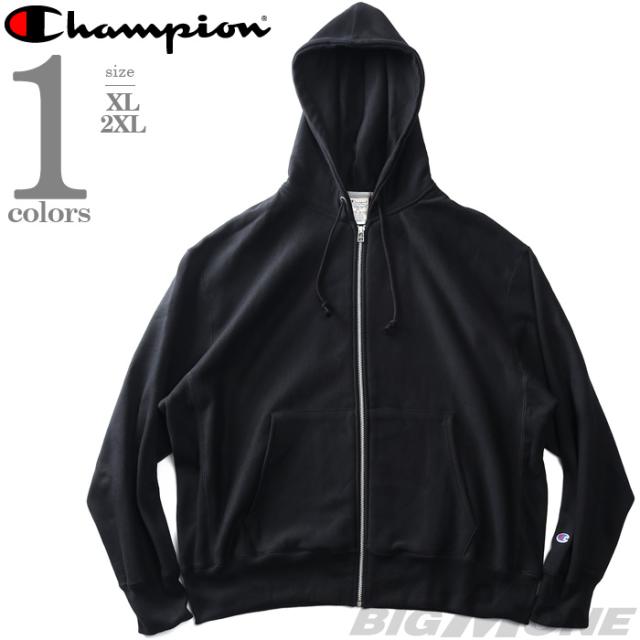 大きいサイズ メンズ Champion チャンピオン リバースウィーブ スウェット フルジップ パーカー USA直輸入 gf69-s4136