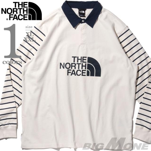 大きいサイズ メンズ THE NORTH FACE ノースフェイス 長袖 イージー ラグビー ポロシャツ USA直輸入 nf0a8704-svo
