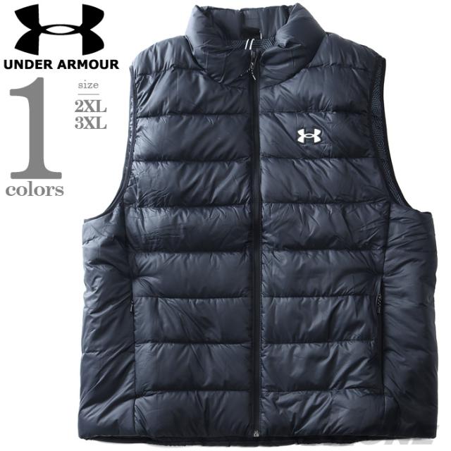 大きいサイズ メンズ UNDER ARMOUR アンダーアーマー フルジップ ダウン ベスト LEGEND DOWN VEST USA直輸入 1385838-001
