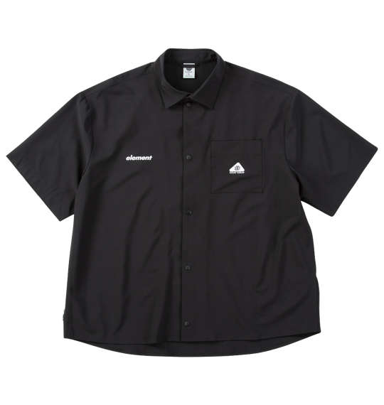 大きいサイズ メンズ ELEMENT WATER 半袖 シャツ ブラック 1277-5245-2 3L 4L 5L 6L