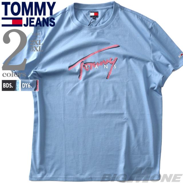 大きいサイズ メンズ  JEANS トミージーンズ プリント 半袖 Tシャツ REG RWB SIGNATURE TEE USA直輸入 dm0dm21109