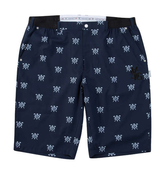 大きいサイズ メンズ SY32 by SWEET YEARS クロスロゴ グラフィック ハーフパンツ ネイビー 1274-5206-1 3L 4L 5L 6L