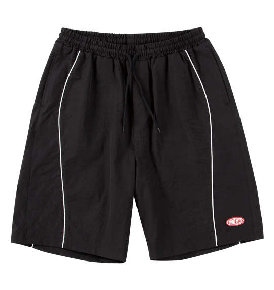 大きいサイズ メンズ (What it isNt) ポリストレッチクロス ハーフパンツ ブラック 1274-5530-2 3L 4L 5L 6L 8L