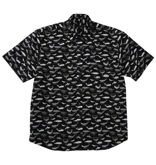 大きいサイズ メンズ Mc.S.P リップルクロス B.D 半袖 シャツ ブラック 1277-5280-2 3L 4L 5L 6L