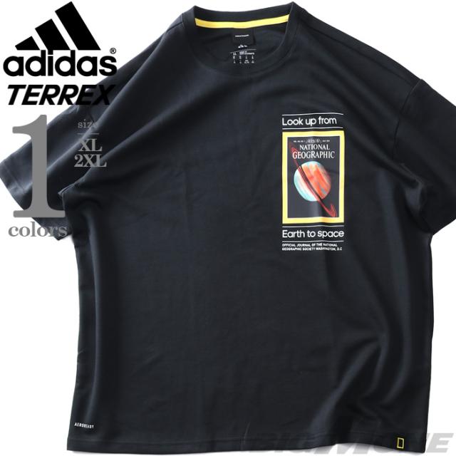 大きいサイズ メンズ ADIDAS アディダス TERREX テレックス ナショナルグラフィック UF AEROREADY 半袖 Tシャツ USA直輸入 jd5964