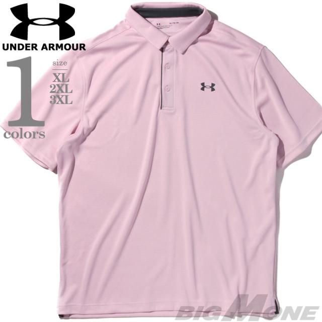 大きいサイズ メンズ UNDER ARMOUR アンダーアーマー 半袖 ゴルフ ポロシャツ TECH POLO USA直輸入 1290140-647