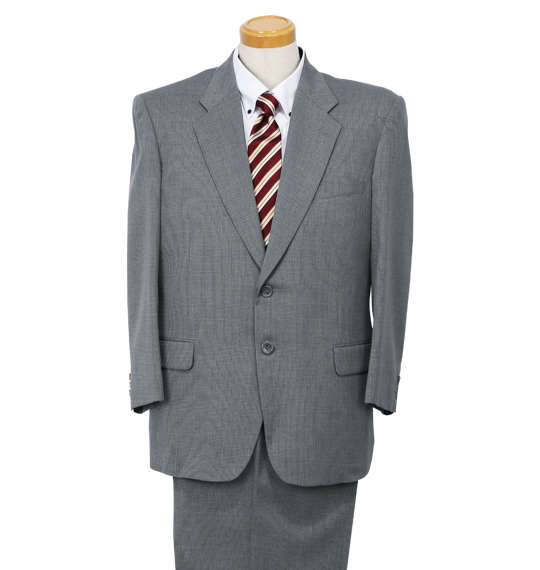 大きいサイズ メンズ シングル2ツ釦 スーツ ライトグレー 1122-5369-1 2L 3L