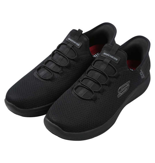 大きいサイズ メンズ SKECHERS ワークシューズ SLIP-INS WORK SUMMITSSR COLSIN ブラック 1240-5365-1 30 31 32