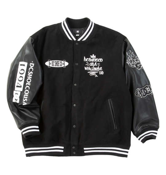 大きいサイズ メンズ DCSHOES 25VARSITY ジャケット ブラック 1273-5365-2 3L 4L 5L 6L